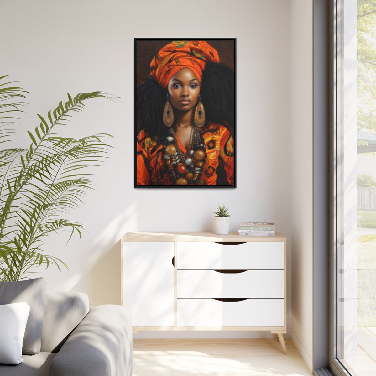 Nubian II Matte Canvas, Black Frame – Prototype Bundles